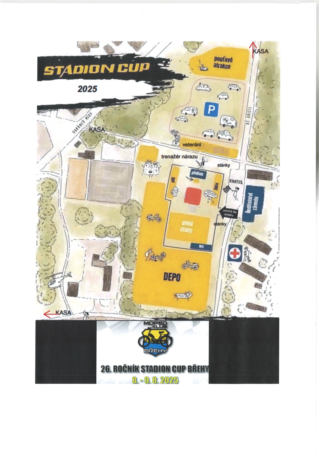 Stadion cup Břehy - závody mopedů, fichtlů a babett